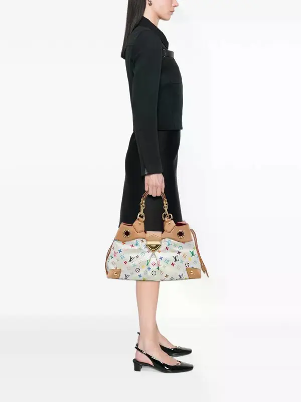 LOUIS VUITTON Monogram Multicolore Ursula Handbag - White