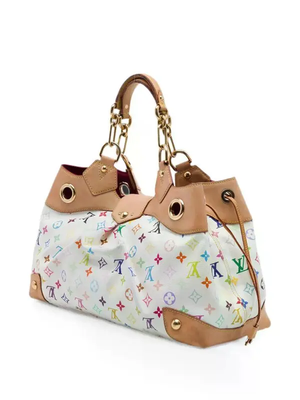 LOUIS VUITTON Monogram Multicolore Ursula Handbag - White