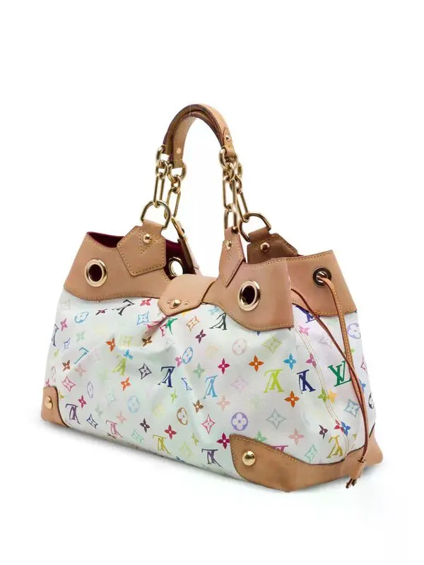 LOUIS VUITTON Monogram Multicolore Ursula Handbag - White