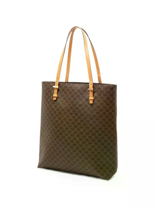 Celine 2000 Macadam Coated Canvas Tote Bag