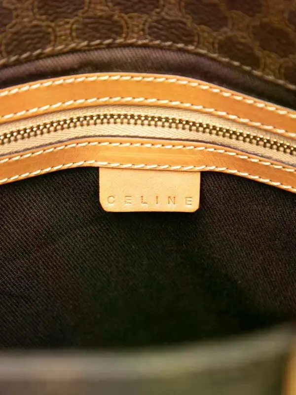 Celine 2000 Macadam Coated Canvas Tote Bag
