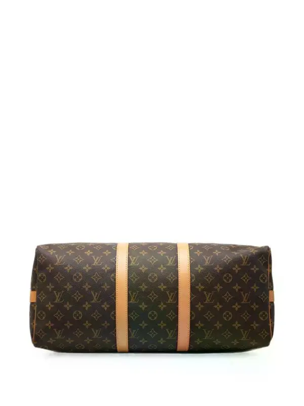 LOUIS VUITTON 2000 Monogram Keepall Bandouliere 50 Travel Bag - Brown