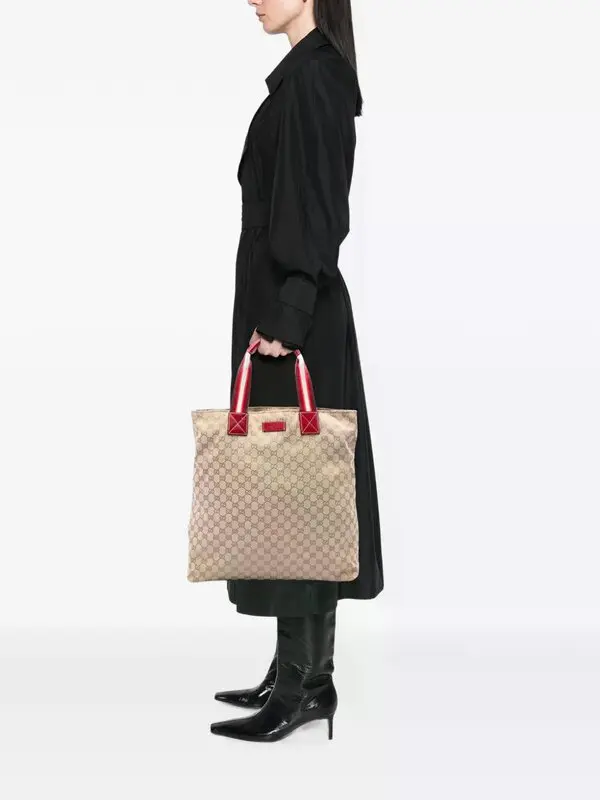 Gucci 2016-2026 Gg Canvas Web Vertical Tote Bag