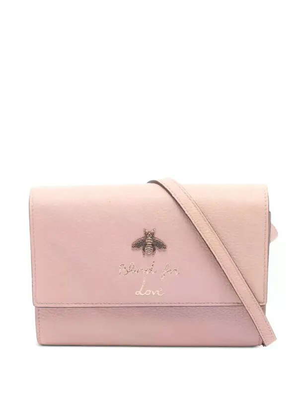 Gucci 2016-2026 Animalier Blind For Love Crossbody Bag - Pink
