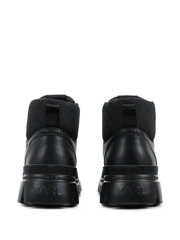 Karl Lagerfeld Lace-up Panelled Boots