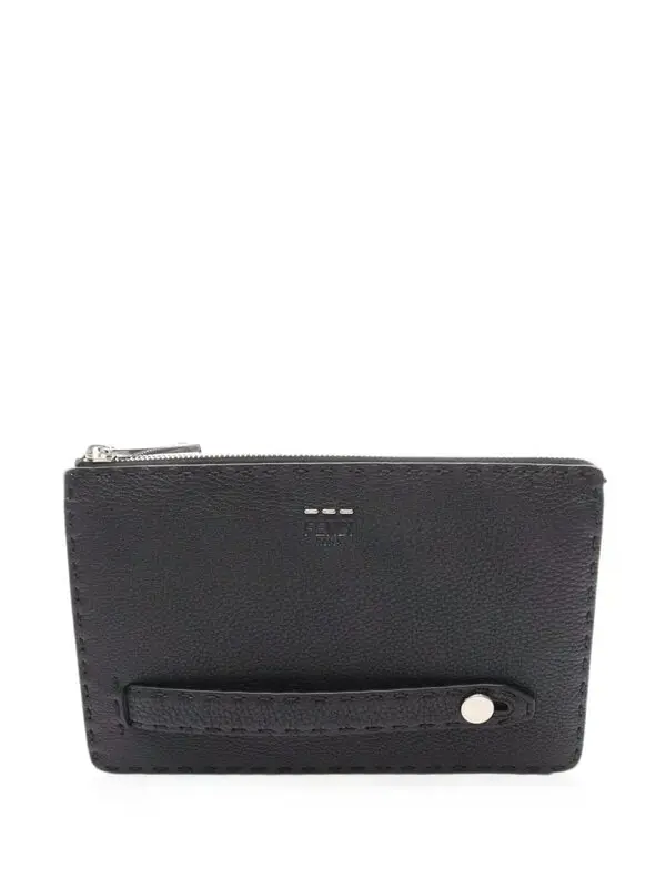 Fendi 2010s Selleria Slim Clutch Bag
