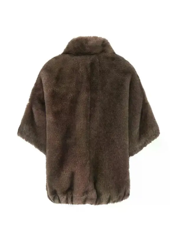 VALENTINI 1972 Faux-fur Funnel-neck Coat