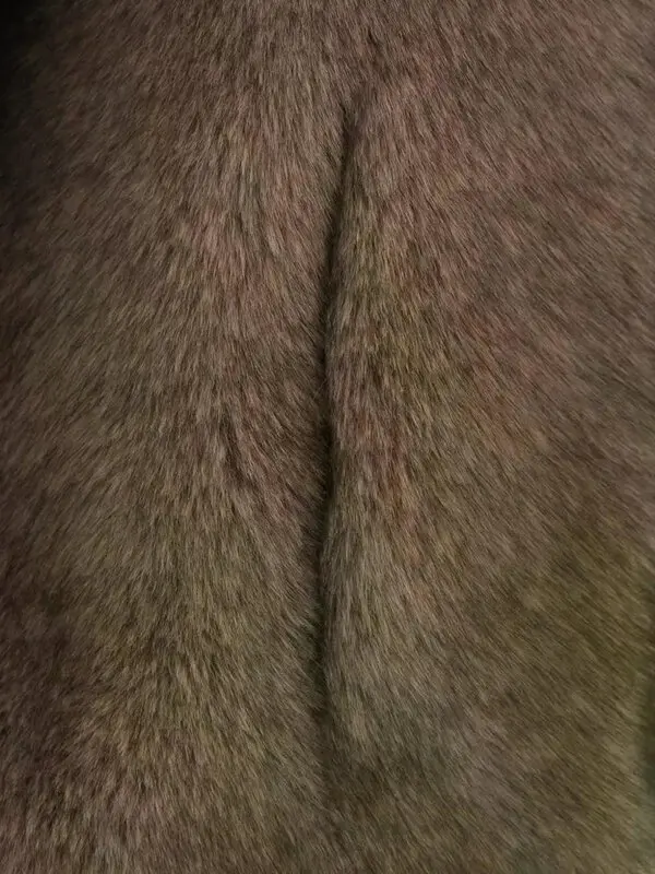 VALENTINI 1972 Faux-fur Funnel-neck Coat