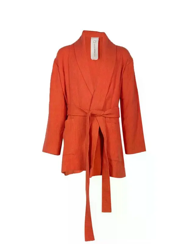 MARRAKSHI LIFE Belted Shawl-collar Jacket
