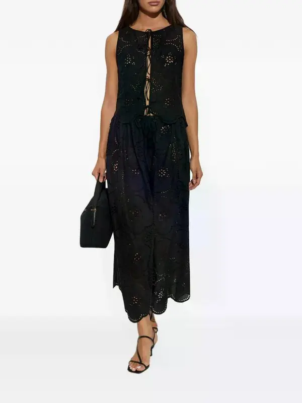 Matteau Broderie Anglaise Midi Skirt