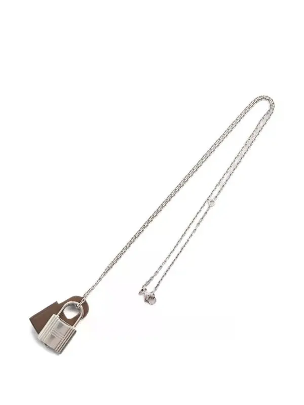 Hermès 2019 O'kelly Padlock Necklace - Silver