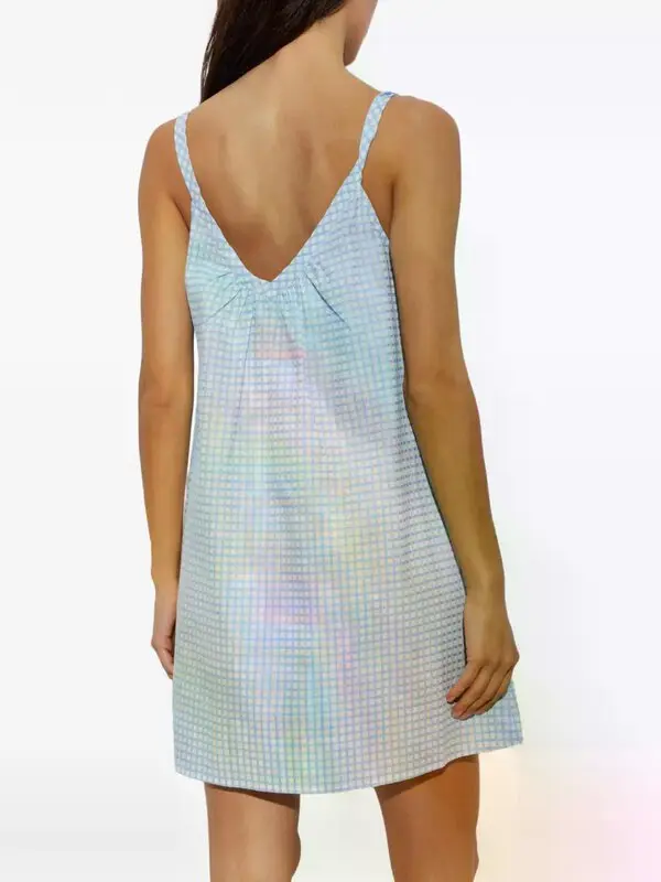 Posse Lila Gingham Tie-fastening Mini Dress