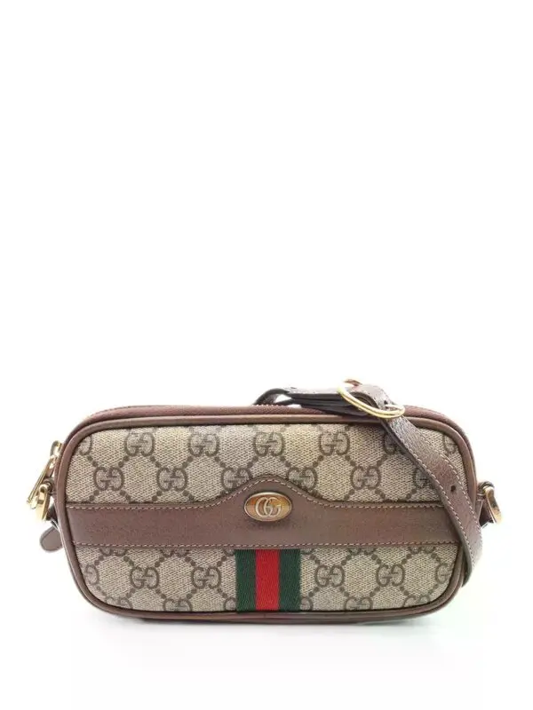 Gucci 2000s Ophidia Gg Supreme Shoulder Bag - Neutrals