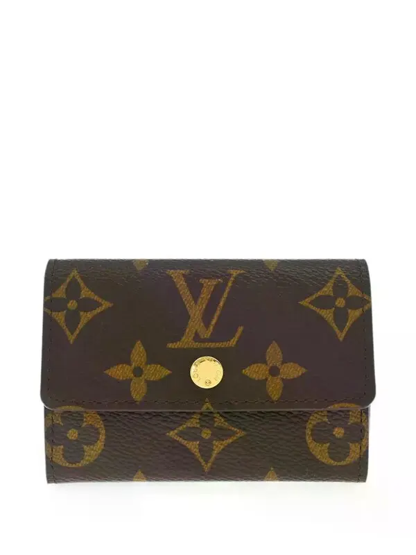 LOUIS VUITTON 2010 Porte Monnaie Plat Monogram Coin Case