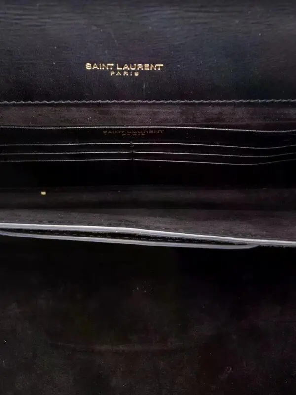 Saint Laurent Leather Zoe Crossbody Bag - Black