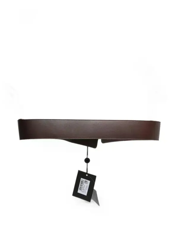 TWINSET Leather Sash Belt With Maxi Buckle