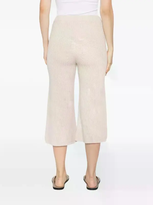 ELY ELY Ribbed Knit Cropped Trousers