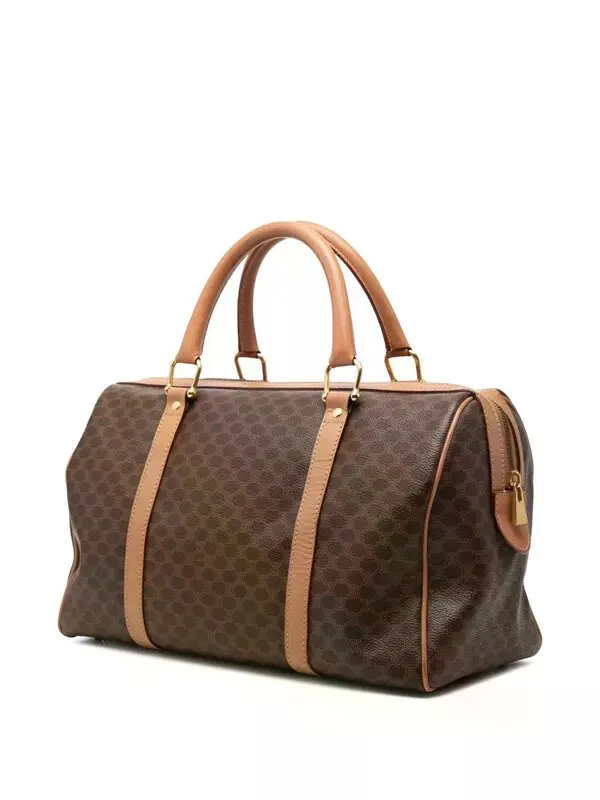 Celine Macadam Coated Canvas Boston Bag