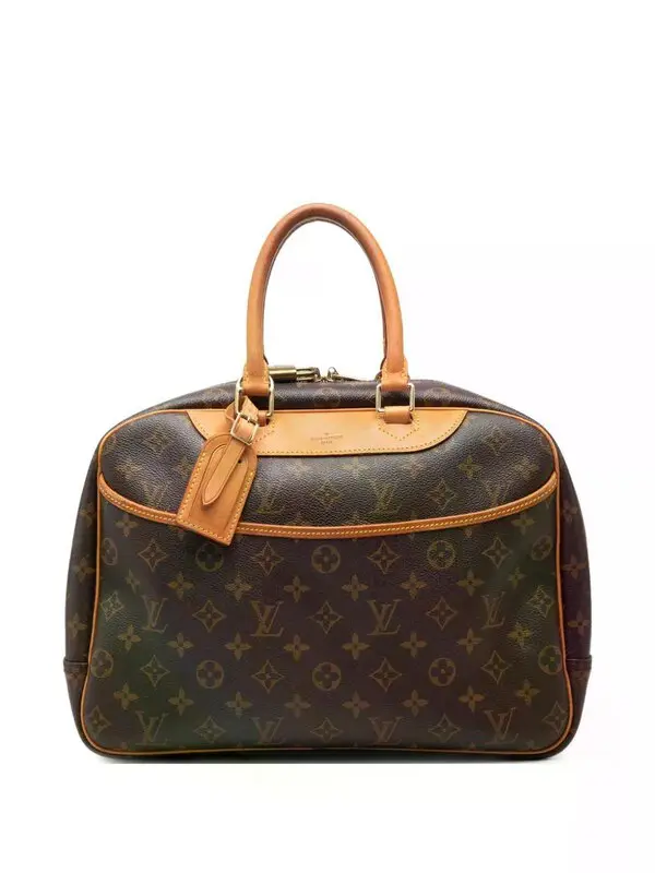 LOUIS VUITTON Monogram Canvas Deauville Handbag - Brown