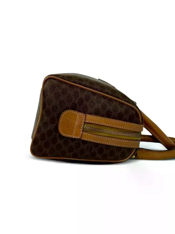 Celine Macadam Coated Canvas Satchel
