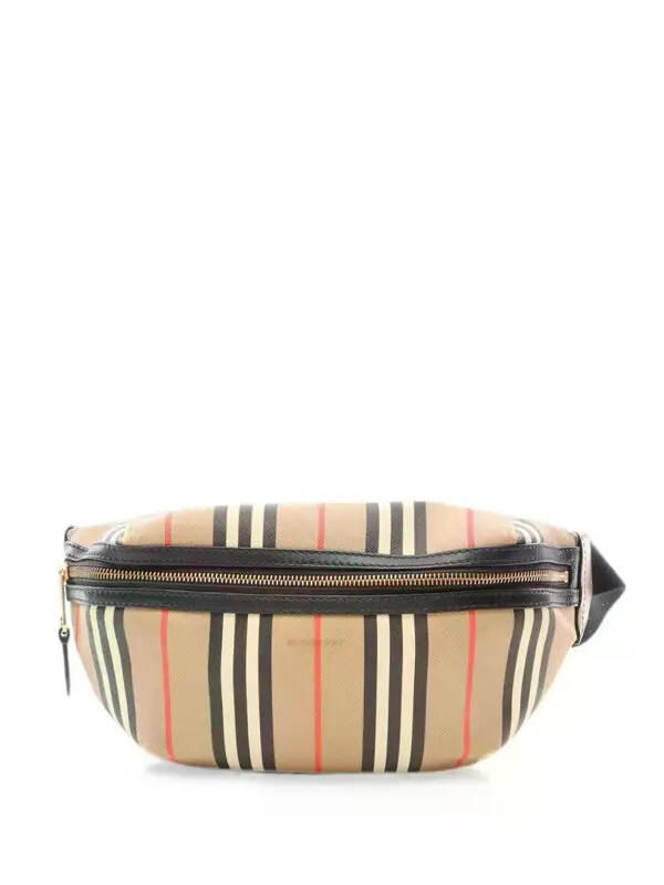 Burberry 2000s Icon Stripe Belt Bag - Neutrals