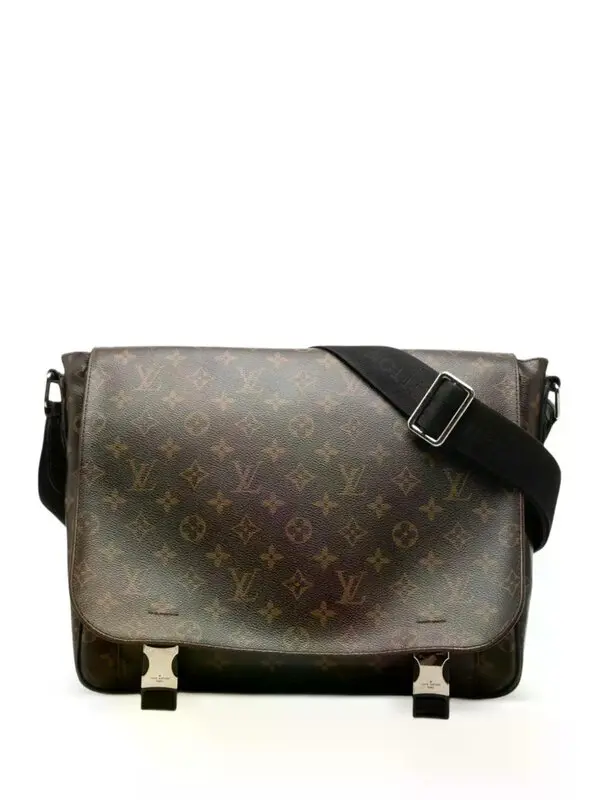 LOUIS VUITTON Monogram Macassar Clarence Satchel - Brown