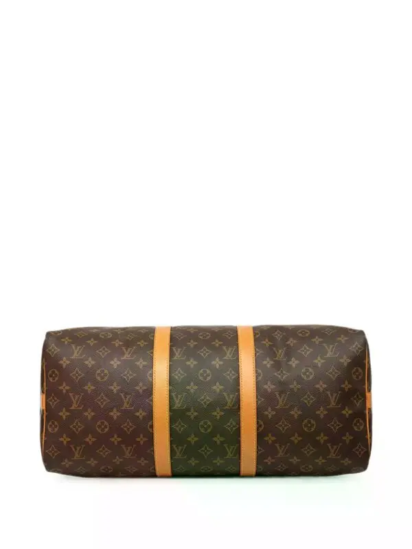 LOUIS VUITTON Monogram Keepall Bandouliere 50 Travel Bag