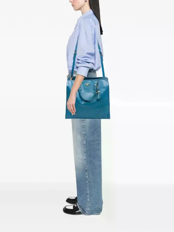 Prada Saffiano Lux Shopping Tote Satchel