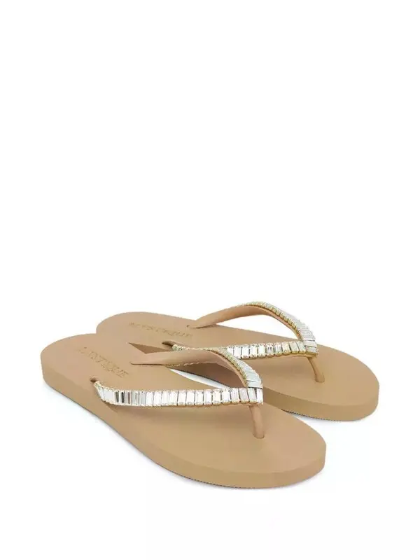 Mystique Crystal Embellished Flip Flops
