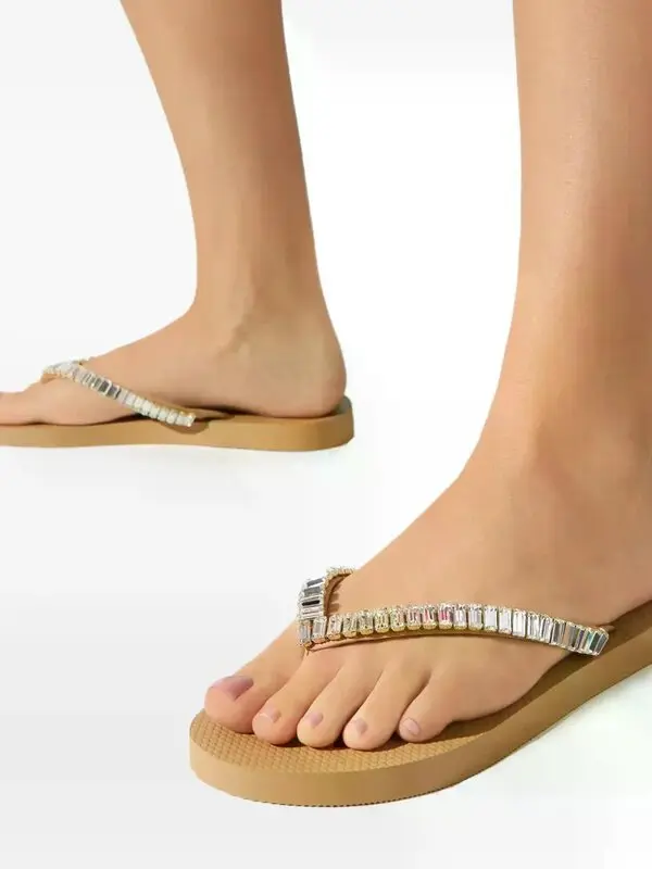 Mystique Crystal Embellished Flip Flops