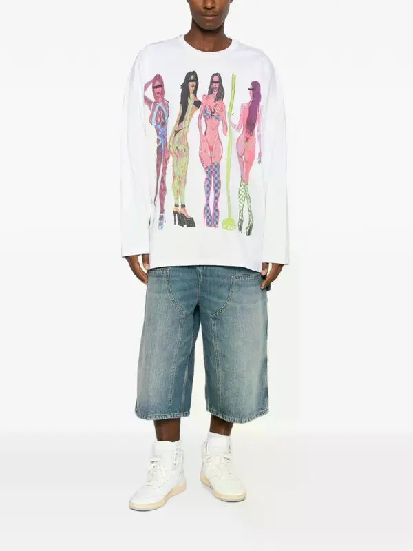 PDF Graphic-print Long-sleeve T-shirt
