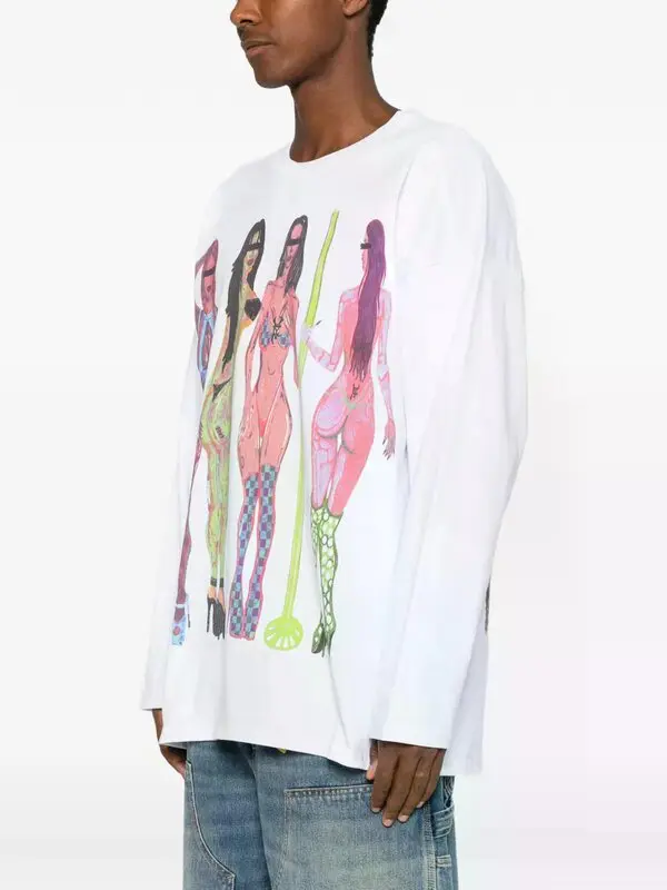 PDF Graphic-print Long-sleeve T-shirt
