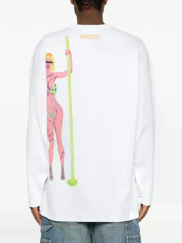 PDF Graphic-print Long-sleeve T-shirt