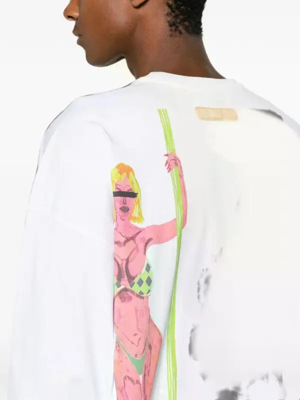 PDF Graphic-print Long-sleeve T-shirt