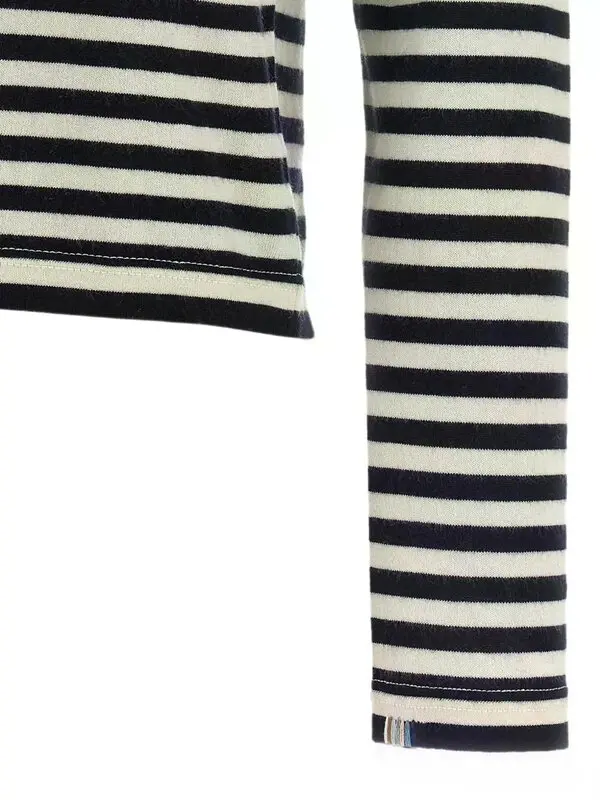 Extreme Cashmere Breton-striped Crew Neck Sweater