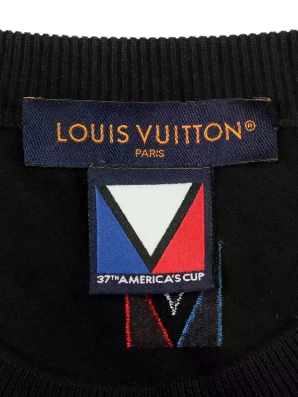 LOUIS VUITTON 2010s America's Cup Embellished T-shirt