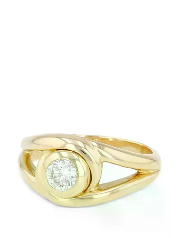Cartier 1980s 18k Yellow Diamond Ring