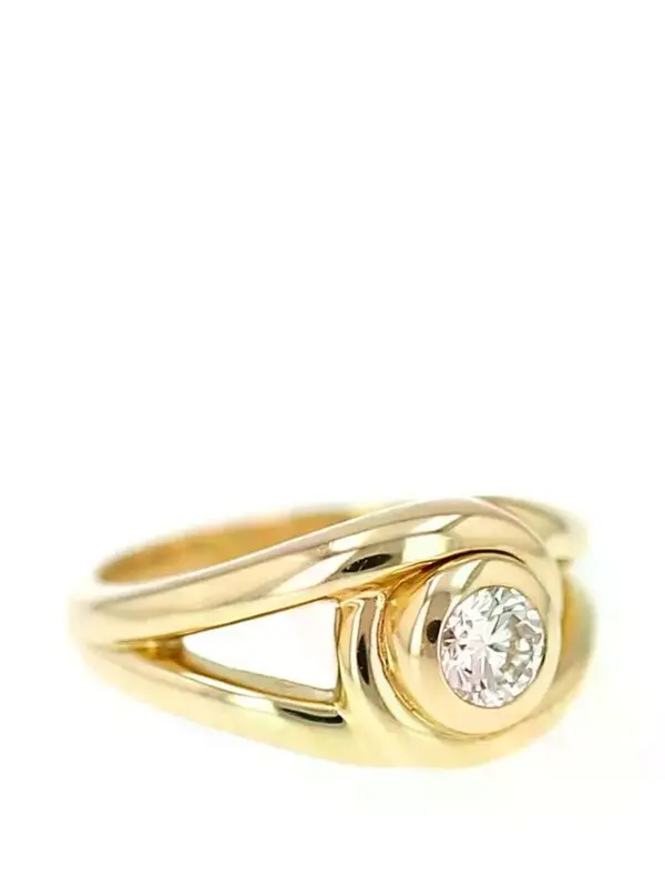 Cartier 1980s 18k Yellow Diamond Ring