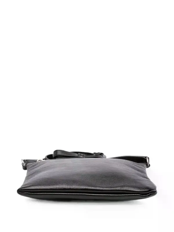 Saint Laurent 2023 Antiqued Lambskin Sid Flat Crossbody Bag