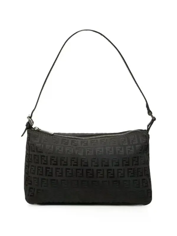 Fendi 2000-2010 Zucchino Canvas Pochette Shoulder Bag