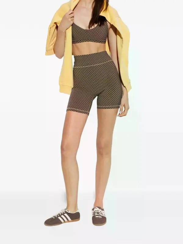 The Upside Houndstooth-print Sports Bra