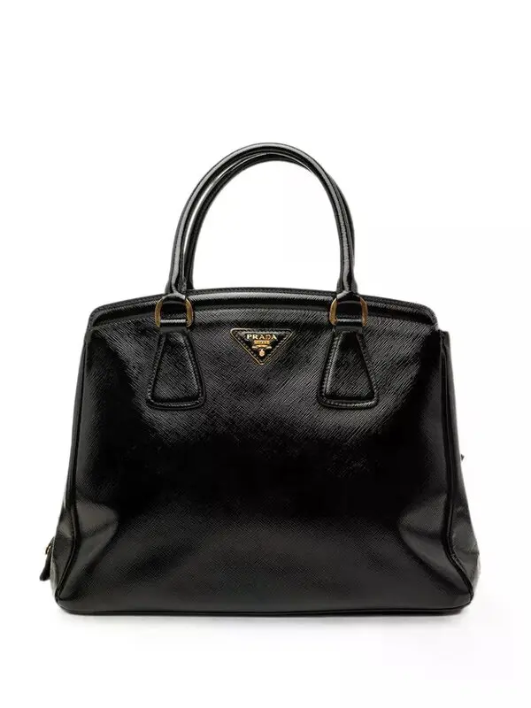 Prada 2010-2026 Medium Saffiano Vernice Parabole Tote Bag