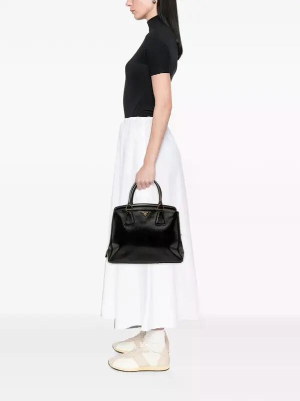 Prada 2010-2026 Medium Saffiano Vernice Parabole Tote Bag