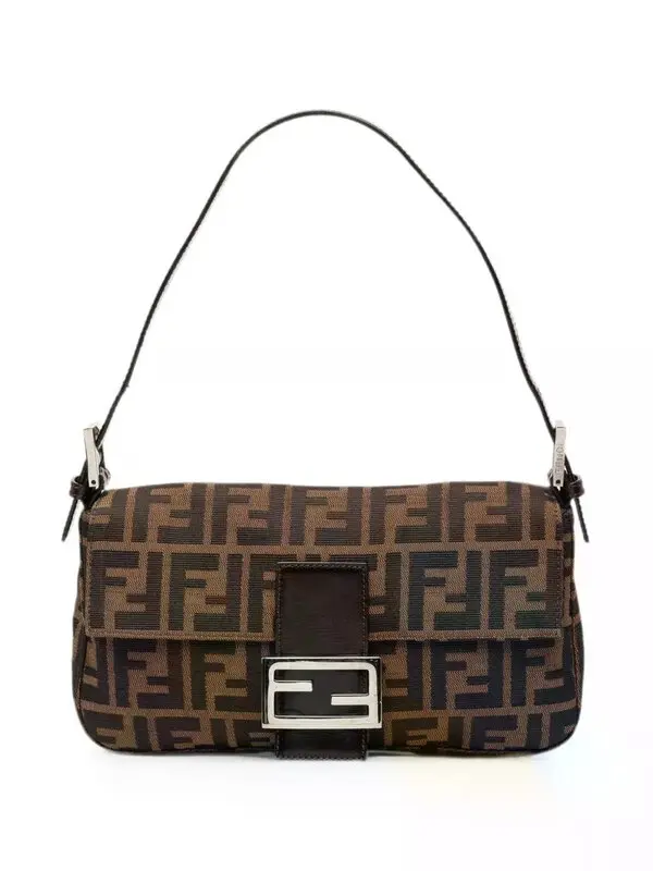 Fendi 20th Century Zucca Canvas Baguette Shoulder Bag