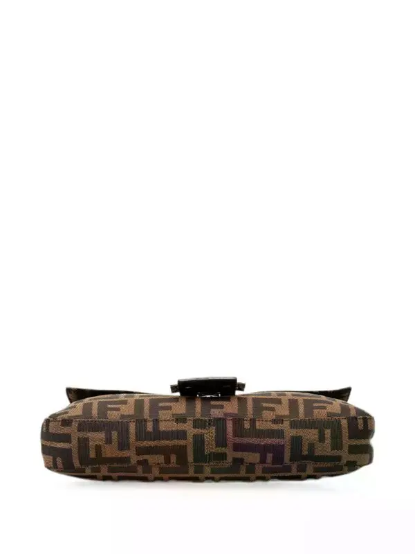 Fendi 20th Century Zucca Canvas Baguette Shoulder Bag