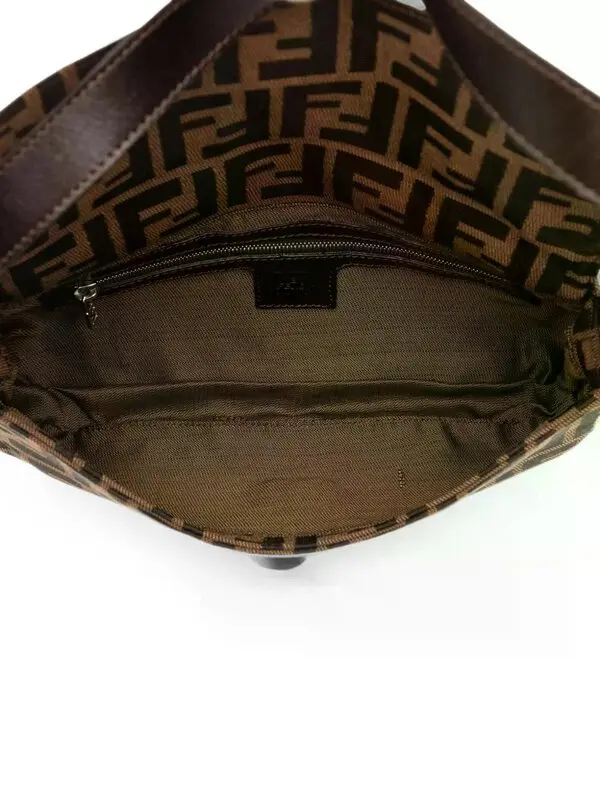Fendi 20th Century Zucca Canvas Baguette Shoulder Bag