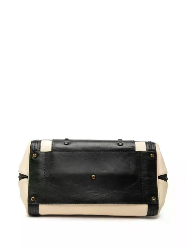 Chloé Small Bicolor Leather Alice Satchel