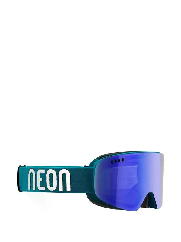 NEON Mirrored Logo-strap Ski Goggles