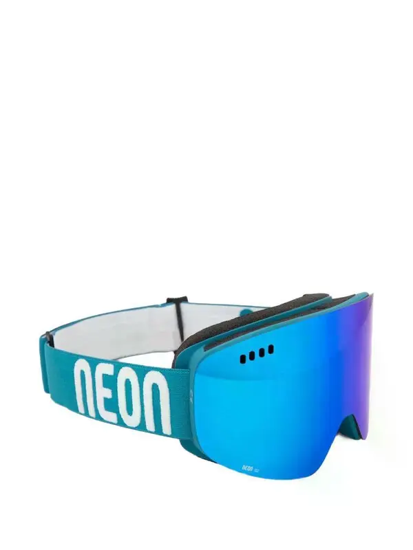 NEON Mirrored Logo-strap Ski Goggles