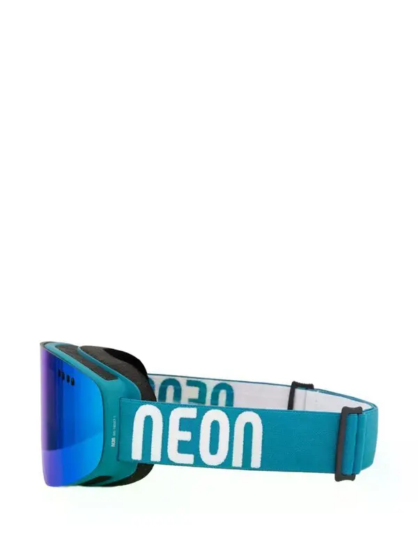 NEON Mirrored Logo-strap Ski Goggles